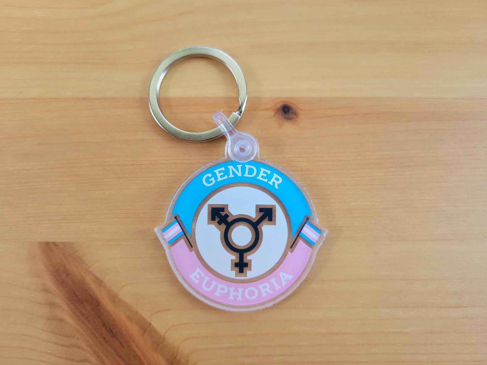 Transgender "Gender Euphoria" keychain – QueerPrideUS